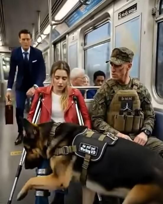 "May I Sit Here?" — A Young Girl Sat Beside a Navy Veteran, and His Dog ...
